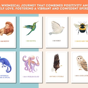 Printable Positive Affirmation Cards for Kids, Mental Health Cards for ...