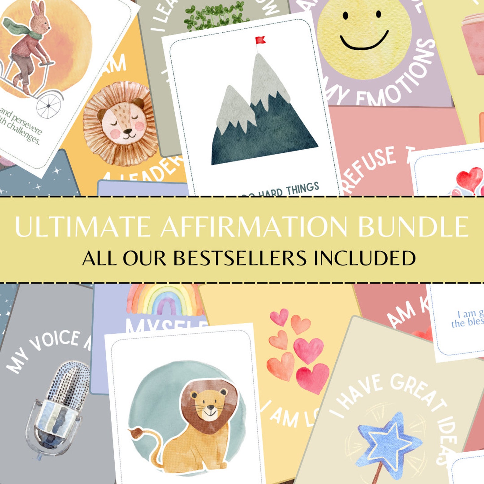 48 Kids Digital Affirmation Cards, Kids Affirmation Deck, Kids Daily ...