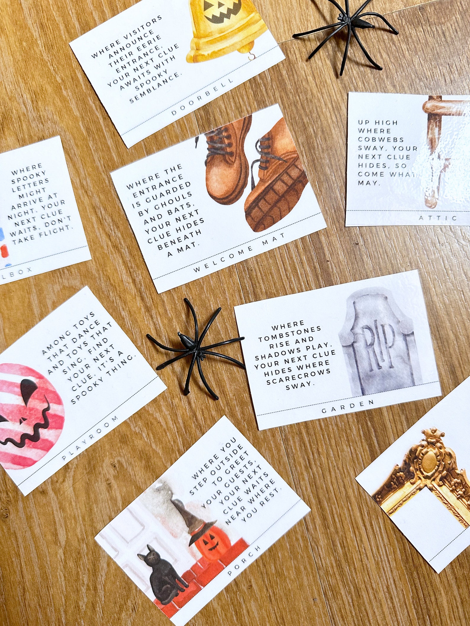 32 Halloween Treasure Hunt Clues Halloween Scavenger Hunt Clues ...