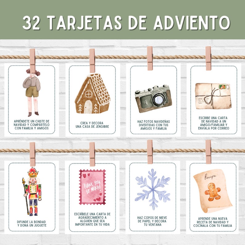 Christmas Advent Calendar Activity Cards for Kids (digital Download) - Etsy