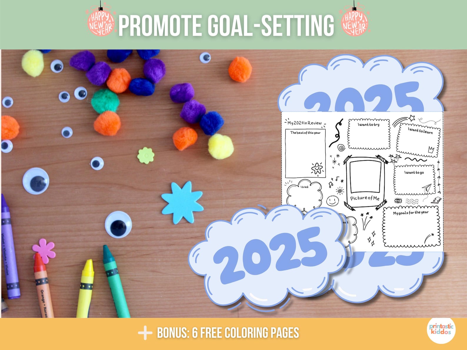 New Years Eve Activity for Kids - PRINTABLE New Years Activity for Kids ...