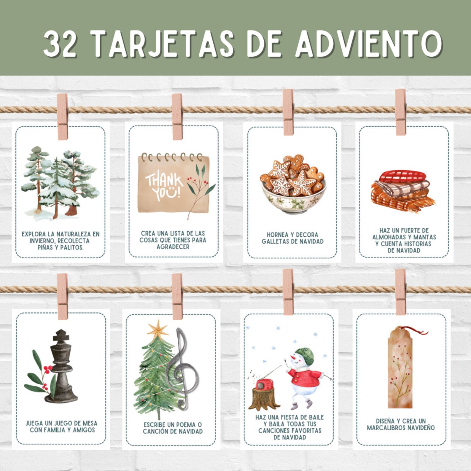 Christmas Advent Calendar Activity Cards for Kids (digital Download) - Etsy