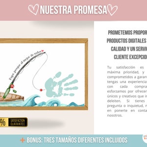 Spanish Father's Day Fishing Handprint Art Gift (digital Download) - Etsy
