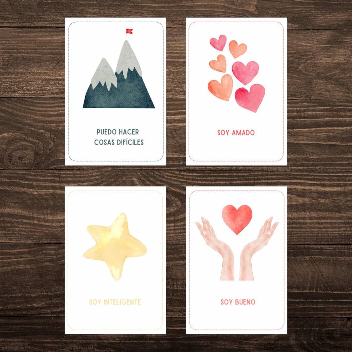 Tarjetas De Afirmaciones Positivas Para Niños En Español Positive ...