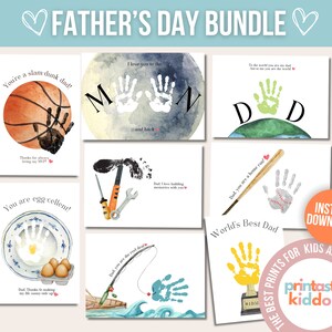 Father's Day Printable Bundle, Fathers Day Art Bundle, Fathers Day Gift ...