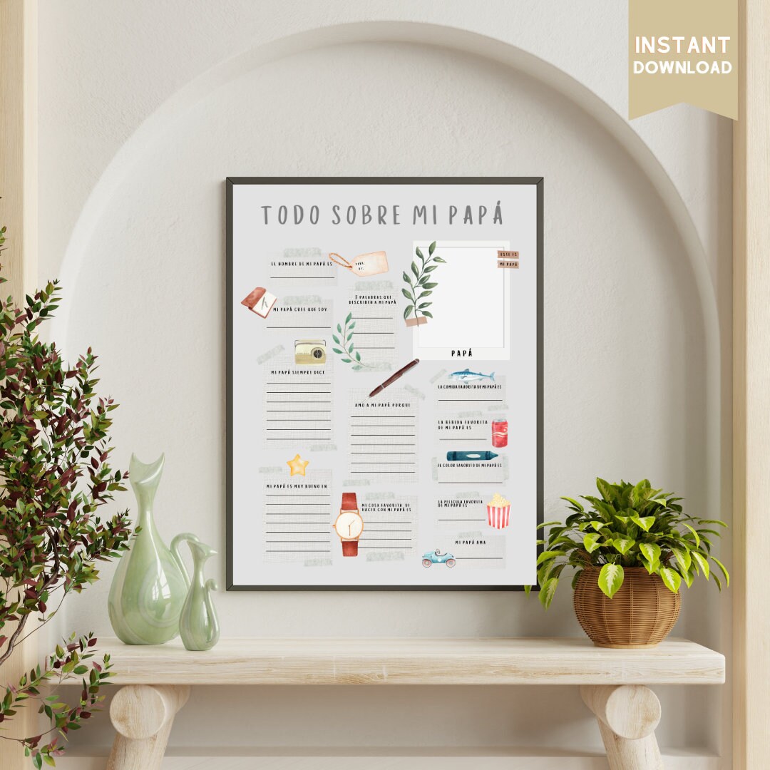 Regalo Para Papa De Hijo, Dia Del Padre Regalo, Spanish Dad Gift ...