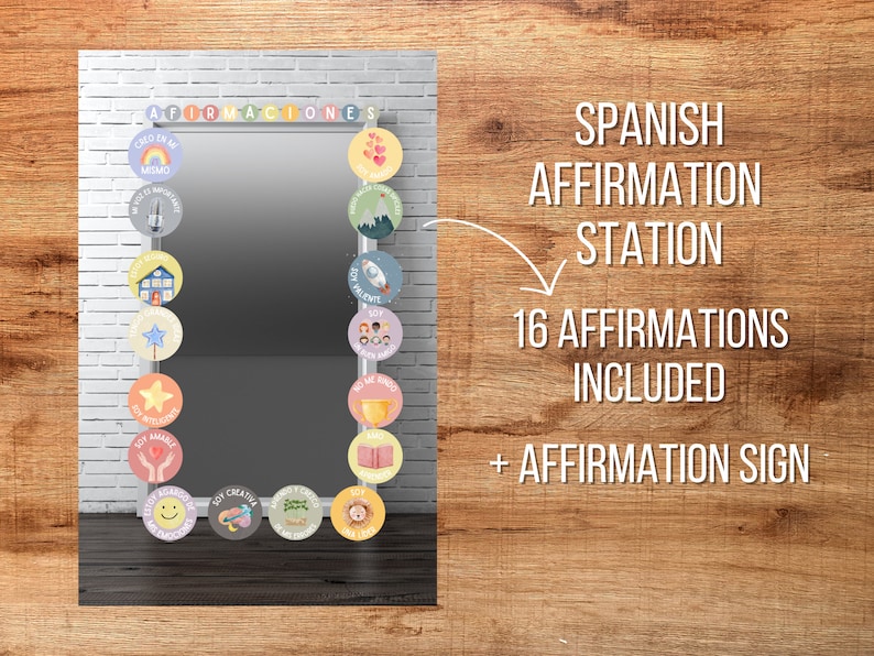 Spanish Affirmation Cards for Kids: Positive Self-esteem (PDF) - Etsy