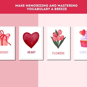Printable Flashcards, Valentines Day Flashcards, Flashcards, Preschool ...