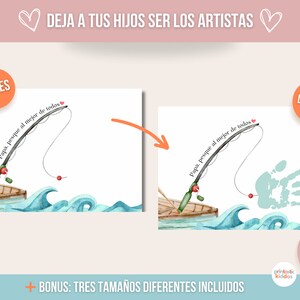Spanish Father's Day Fishing Handprint Art Gift (digital Download) - Etsy