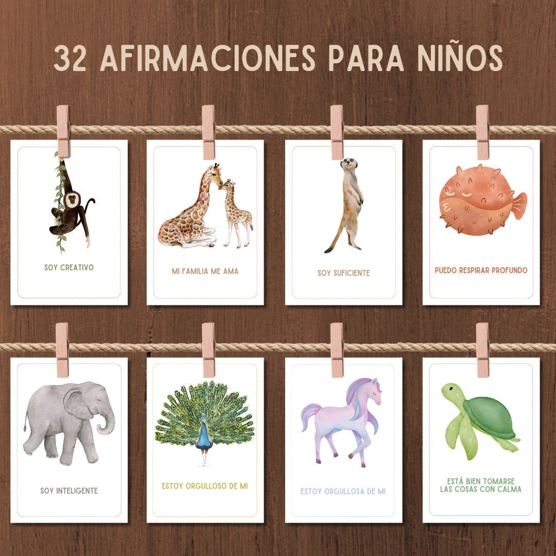 Spanish Affirmations for Kids, Spanish Positivity Cards, Spanish ...
