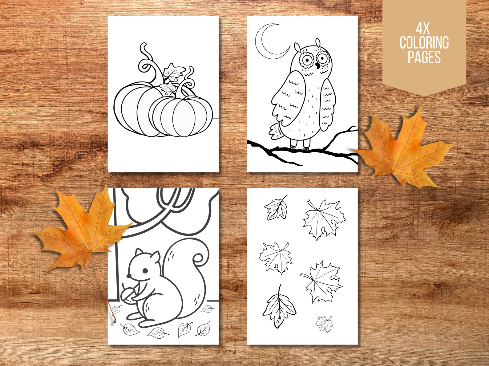 Fall Busy Book Printable, Printable Flashcards, Fall Coloring Pages ...