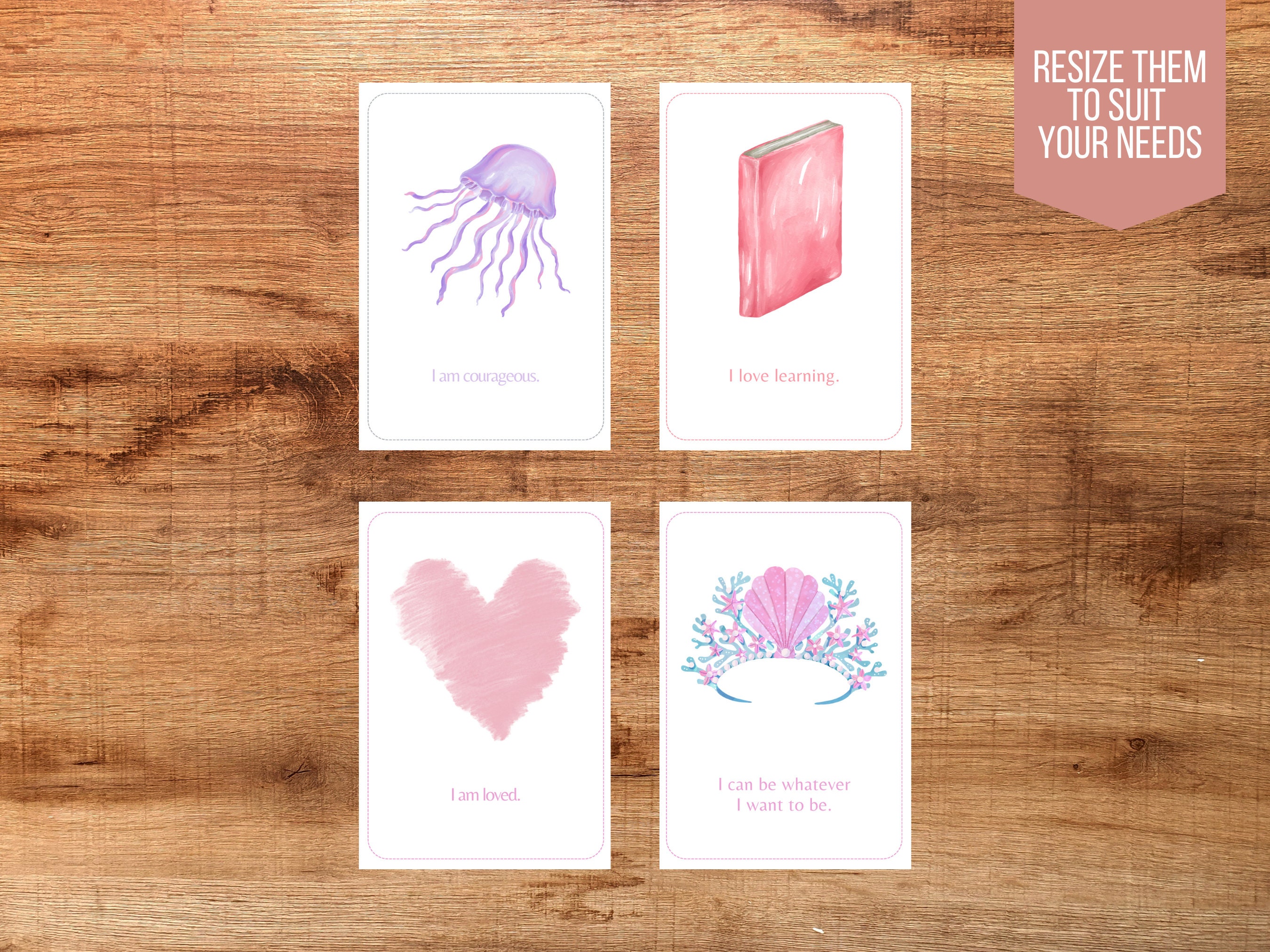 Affirmation Cards for Kids, Printable Flashcards, Daily Affirmations, I ...