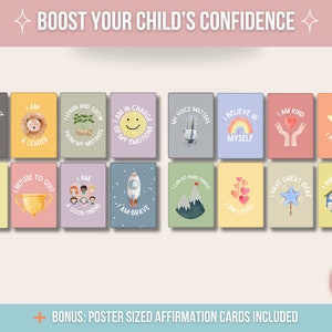 Positive Affirmation Cards, Empowering Kids Affirmations, Positive ...