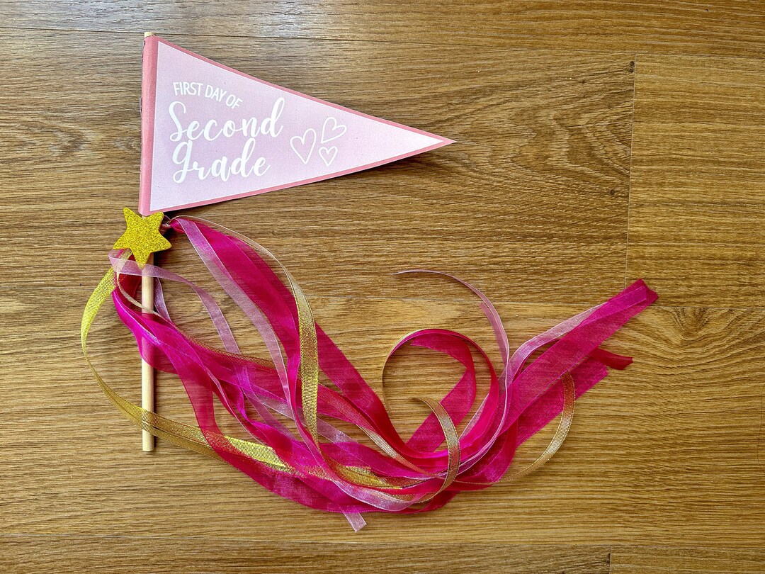 First Day of School Pennant Flag Pennant Flag Printable 1st Day of ...