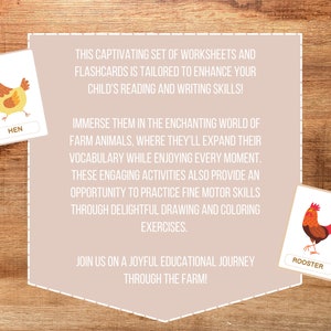 Farm Animals Flashcards: Spanish Vocabulary, Preschool Learning ...