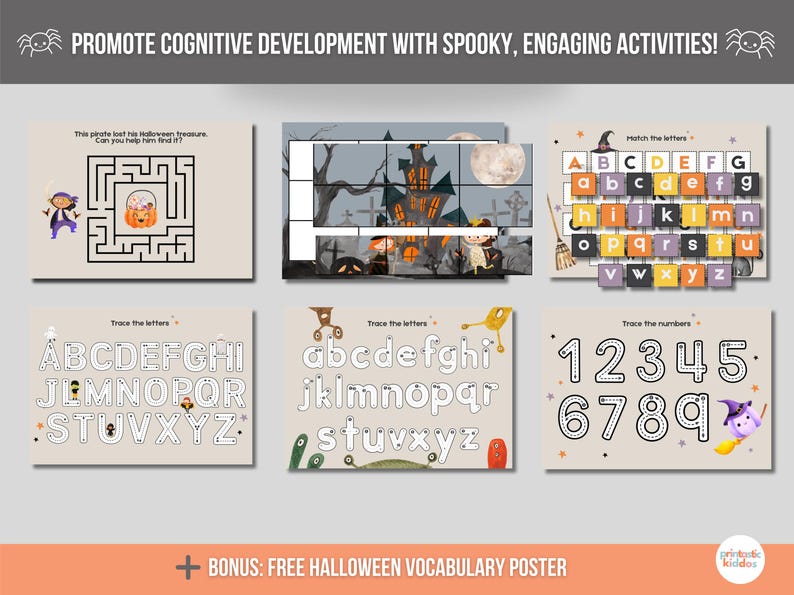 Halloween Busy Book: 20 Preschool Activities (digital Download) - Etsy