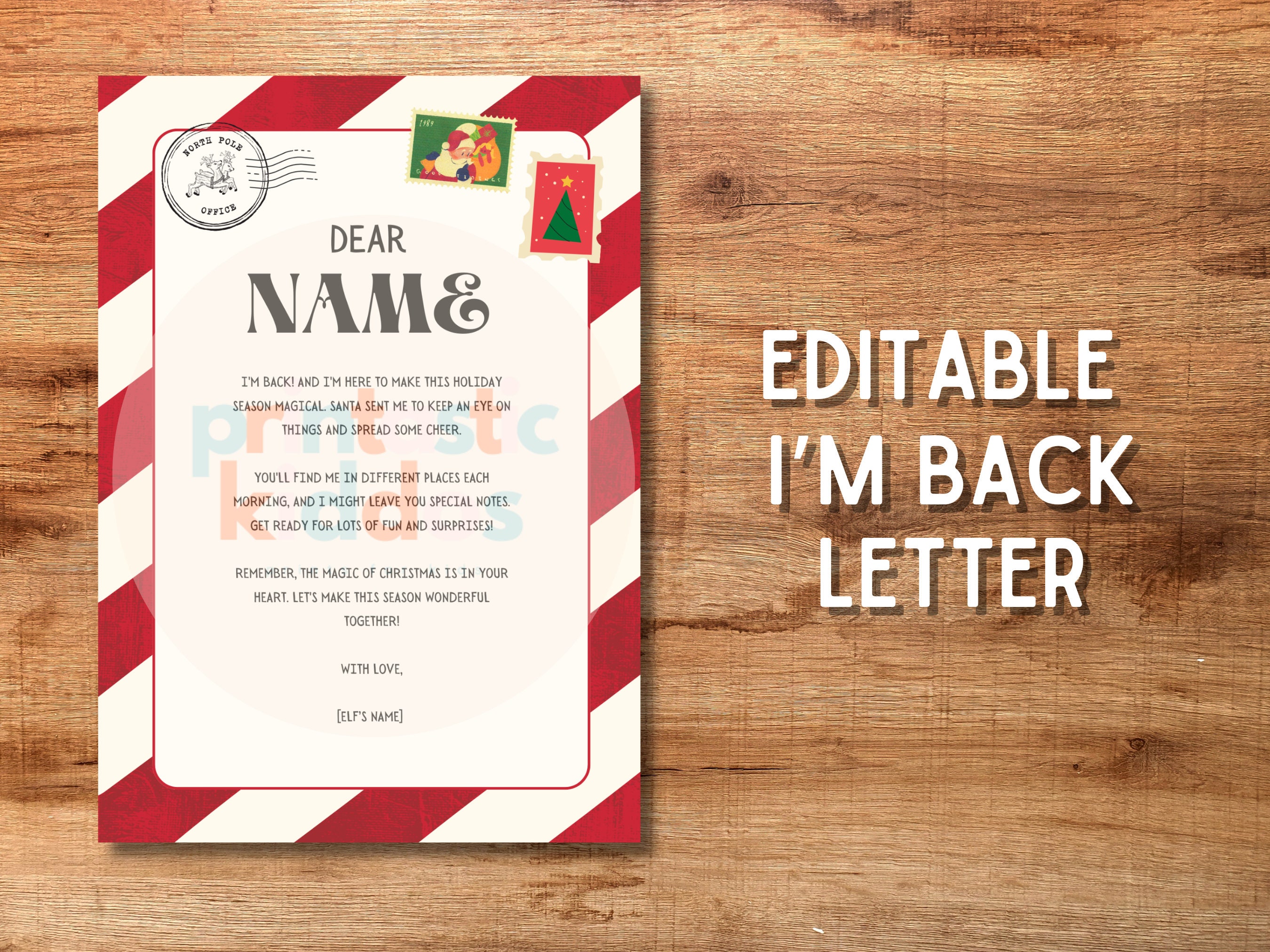 Elf Letter Personalized Elf Letter Elf Arrival Letter - Etsy
