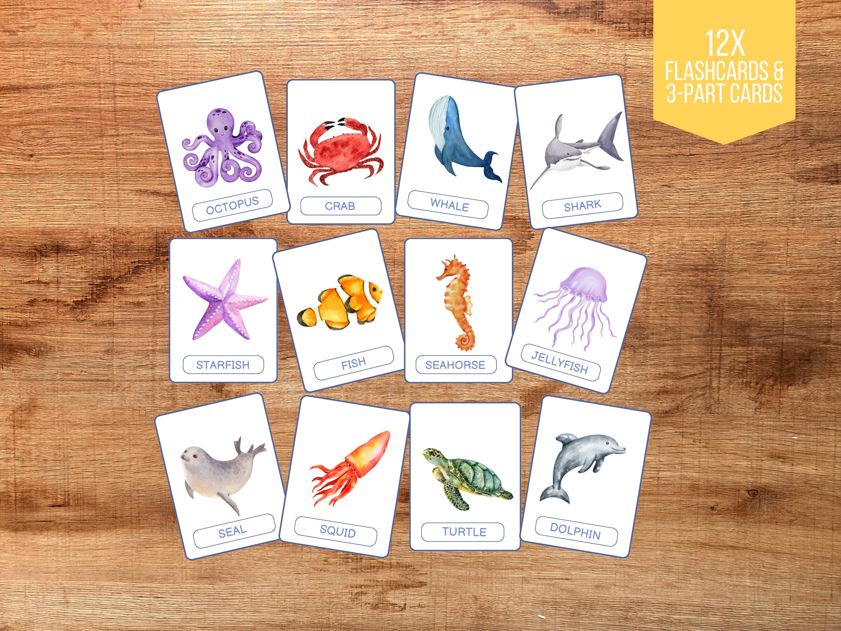 Sea Animals Activities Printable, Sea Animals Printables, Spelling and ...