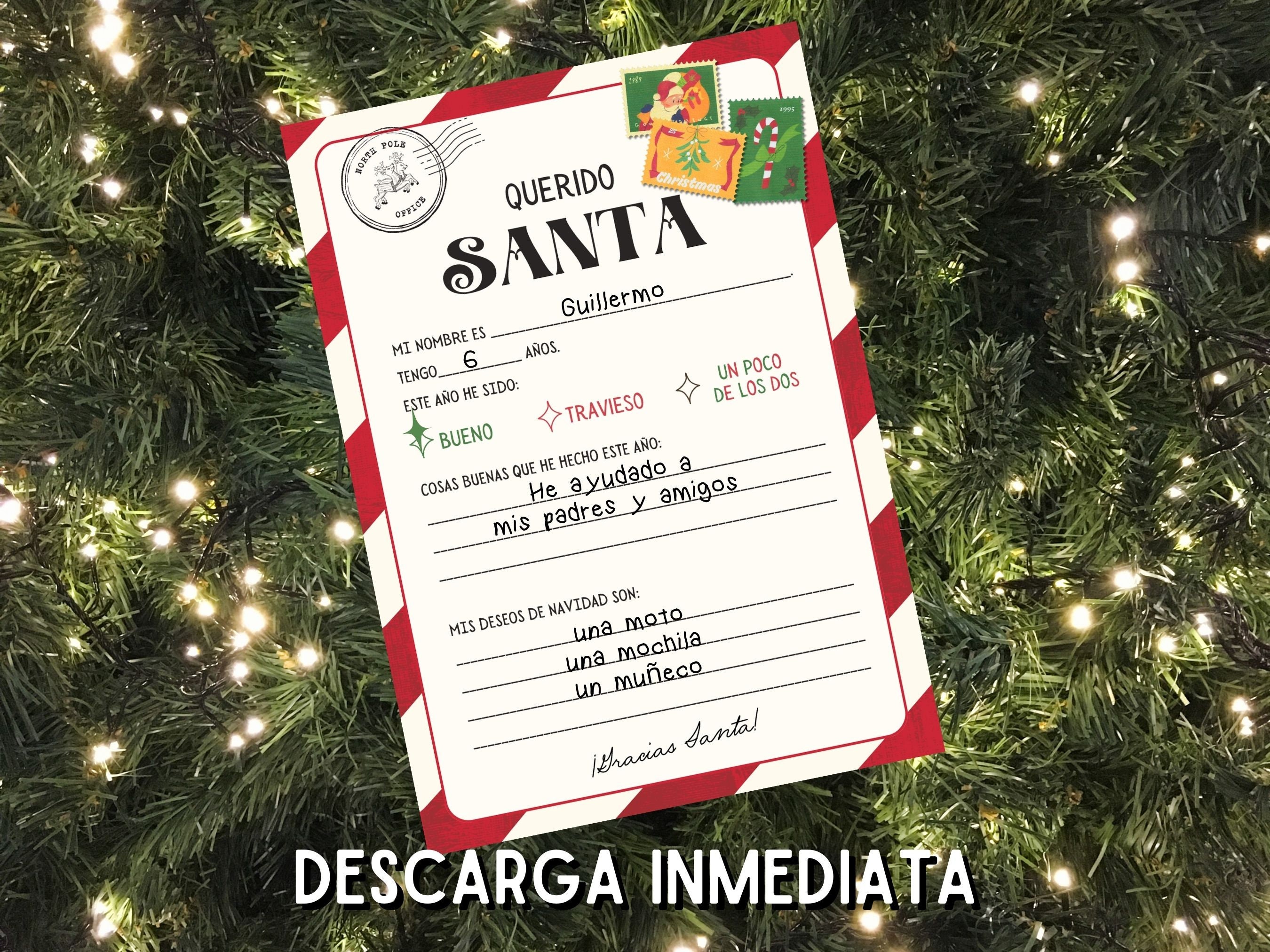 Carta Para Santa, Carta A Santa Claus, Carta De Navidad, Carta a Santa ...