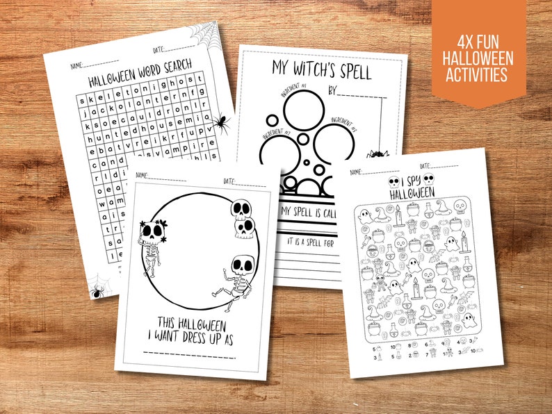 Halloween Busy Book Printable, Preschool Busy Book, Printable ...