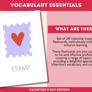 Printable Flashcards, Valentines Day Flashcards, Flashcards, Preschool ...