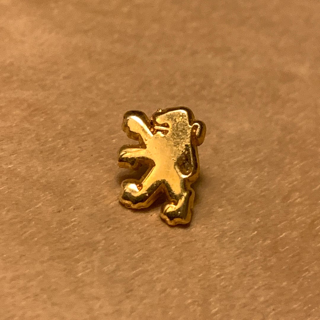 Classic Peugeot Rampant Lion Logo Lapel Pin - Etsy