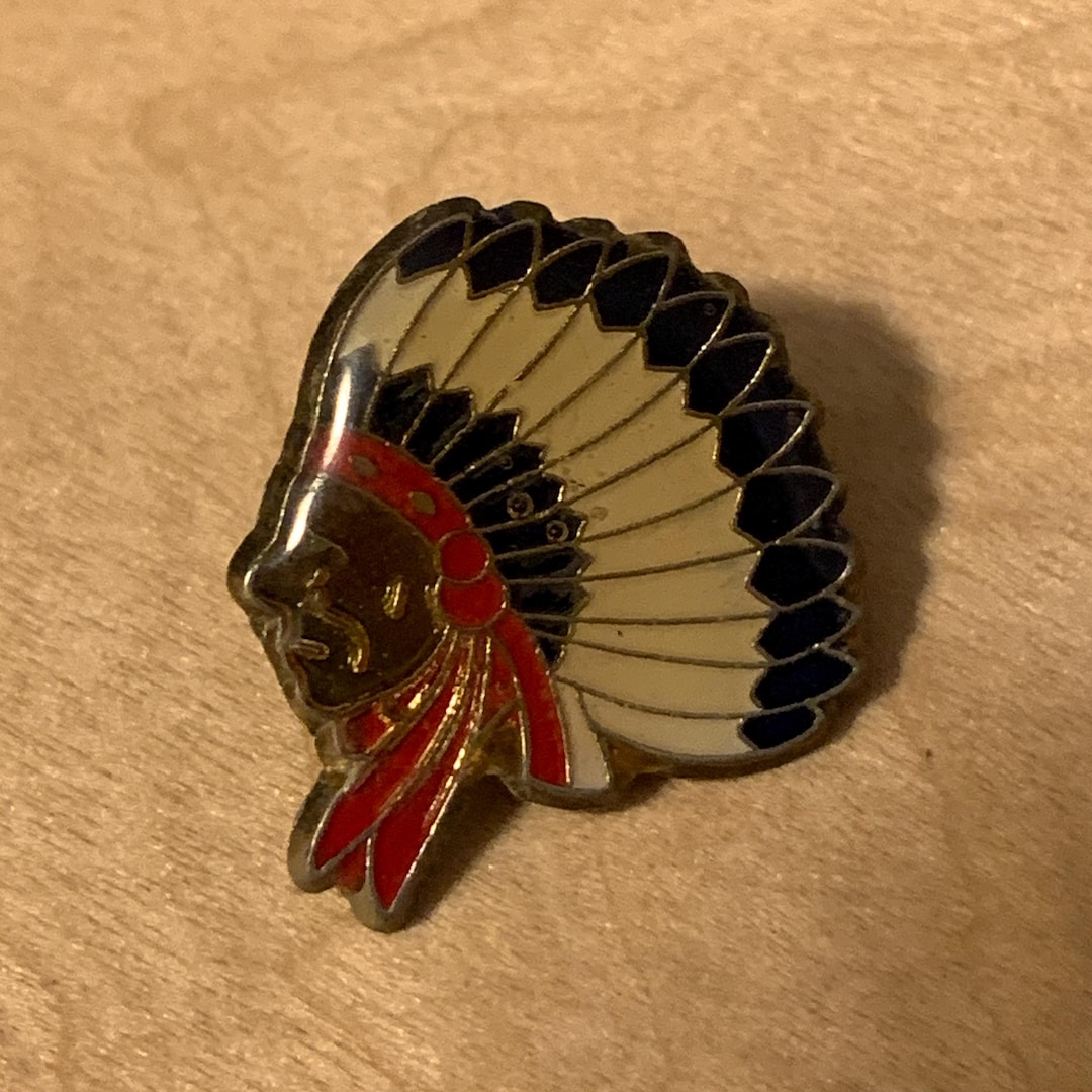Indian Chief Logo Lapel Pin - Etsy