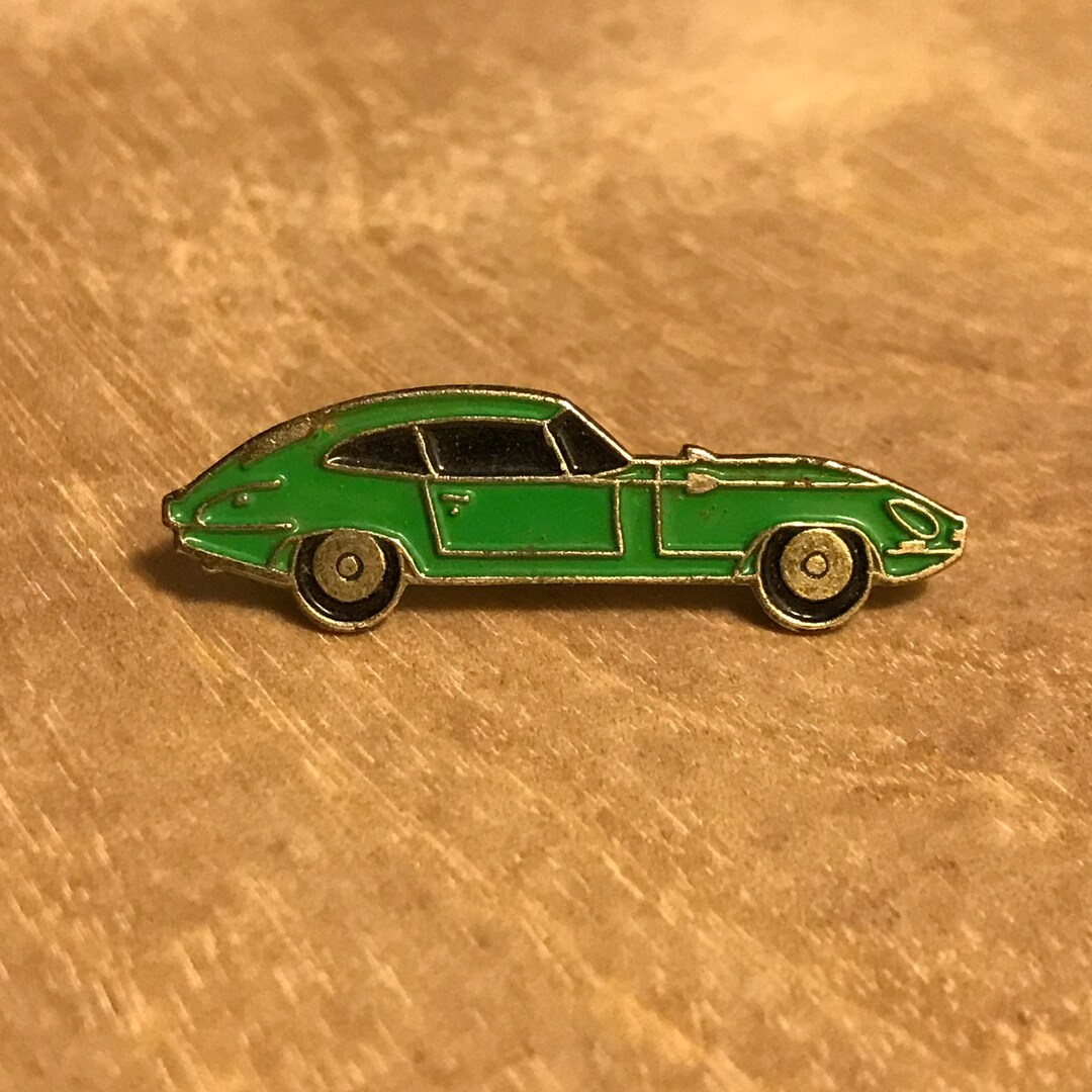Iconic Green E-type Jaguar Car Lapel Pin - Etsy