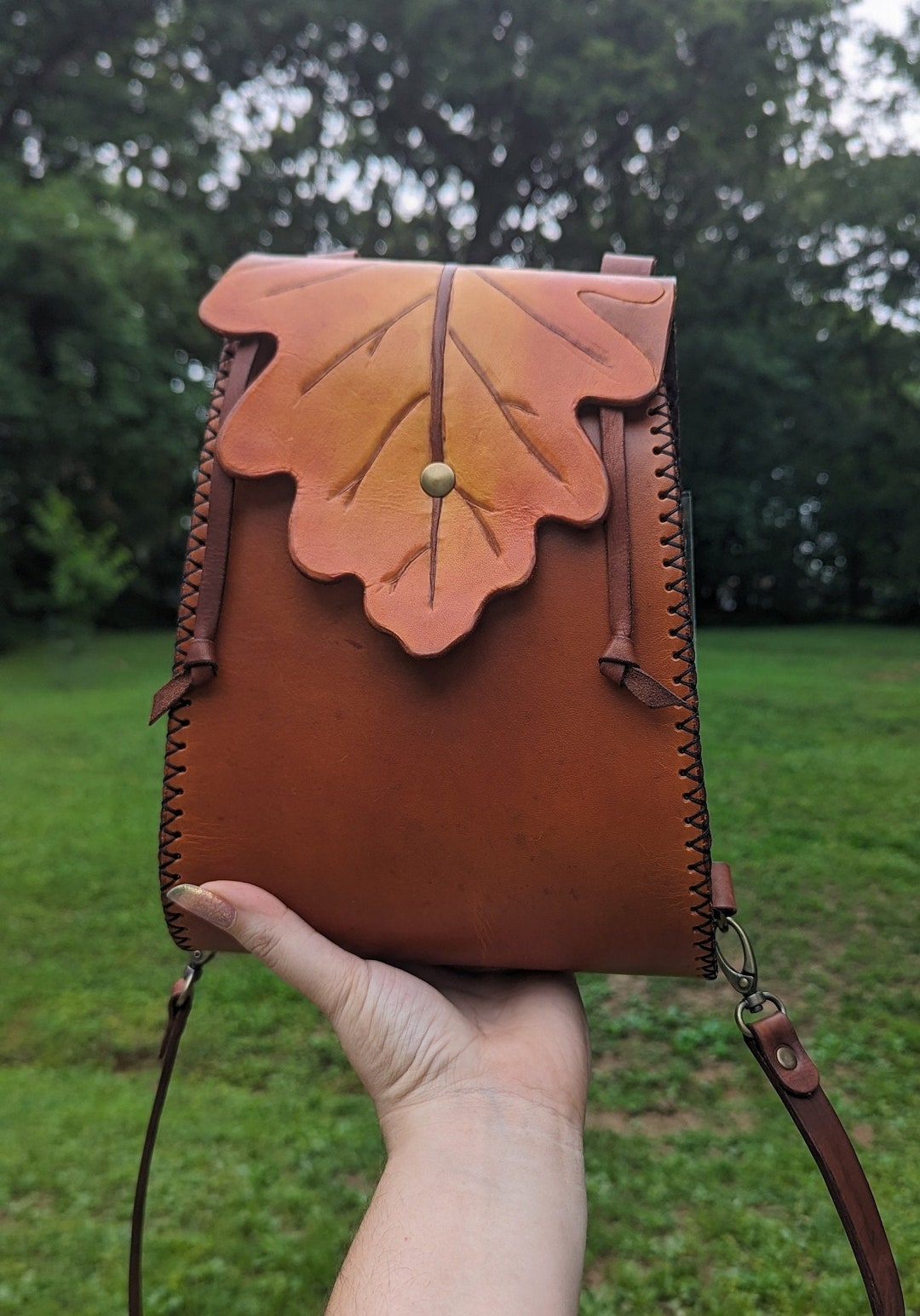 Autumn Oak Leaf Mini Backpack - Etsy