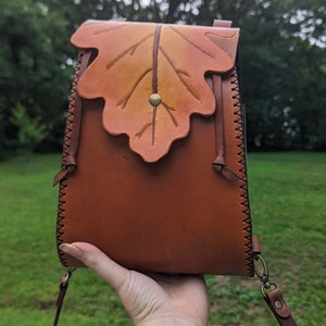 Autumn Oak Leaf Mini Backpack - Etsy