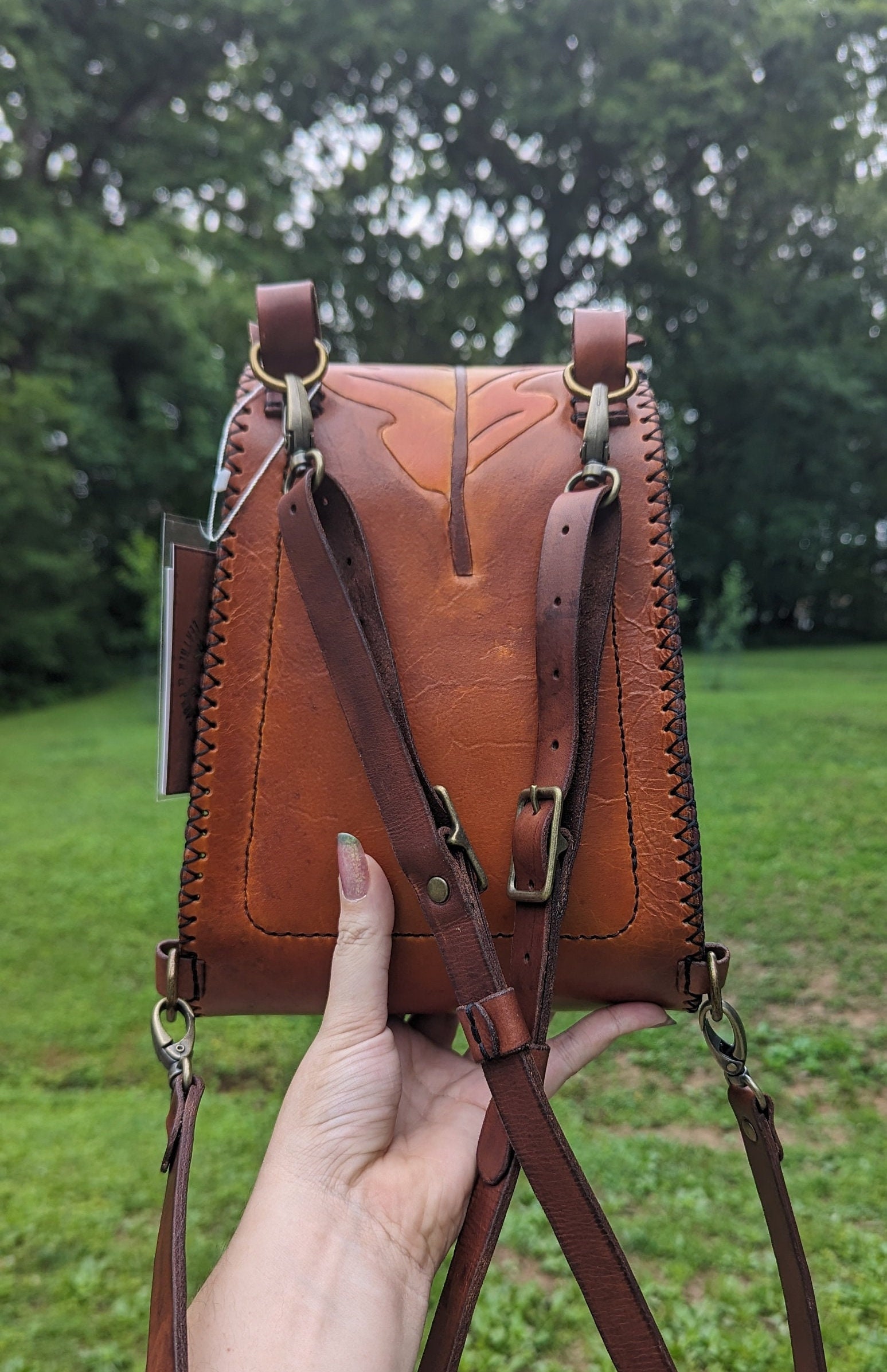 Autumn Oak Leaf Mini Backpack - Etsy