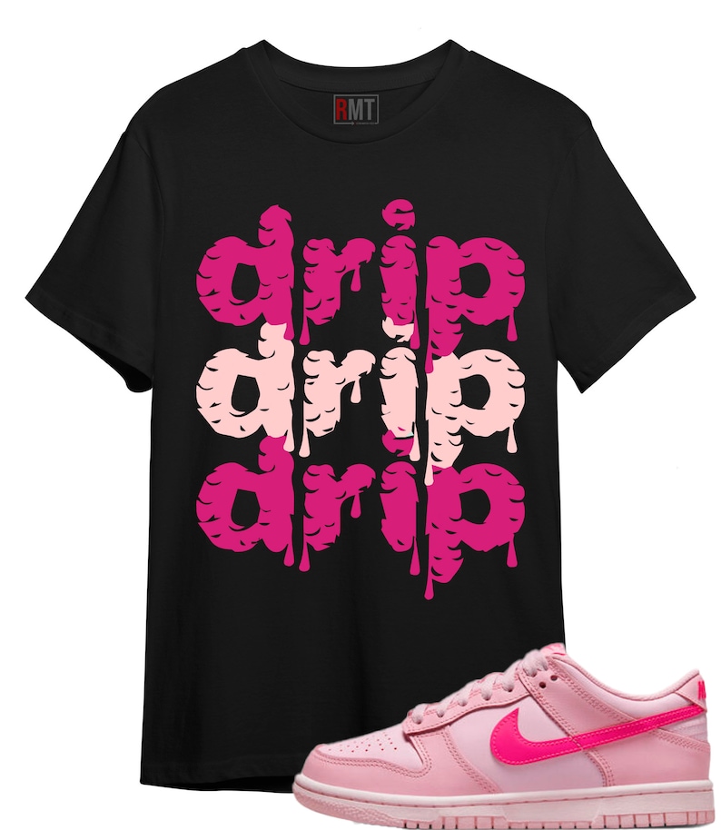 Dunk Low Triple Pink Shirts Drip Tee Matching Low Triple Pink - Etsy