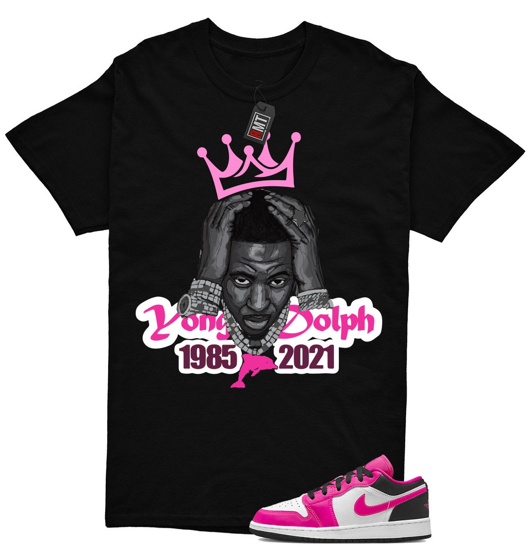 Jordan 1 Low Fierce Pink Match Shirt, RIP Young Dolph Tee Match Fierce ...