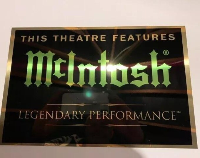 Mcintosh Home Cinema Sign - Etsy