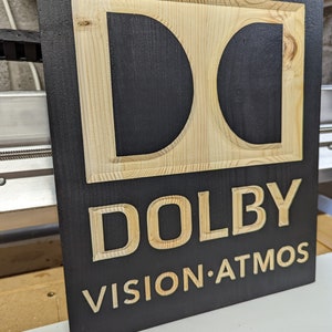 Dolby Atmos - Vision, Home Cinema Sign. Satin Black Wood - Etsy