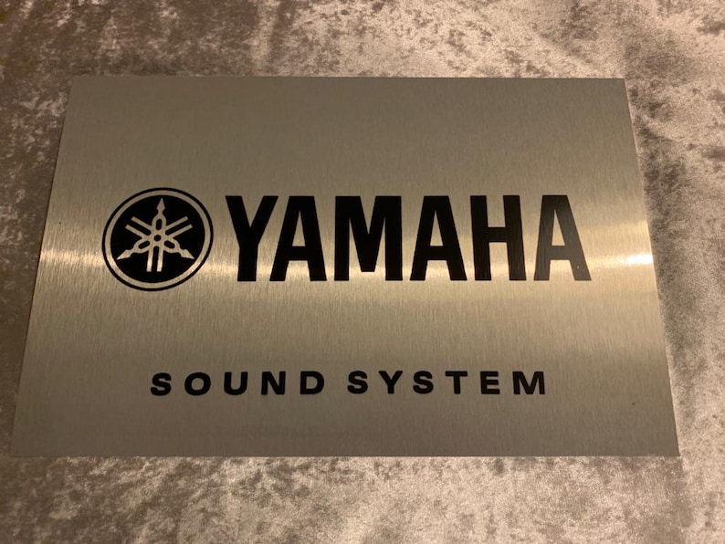 YAMAHA Cinema Sign - Brushed Silver Aluminium. - Etsy