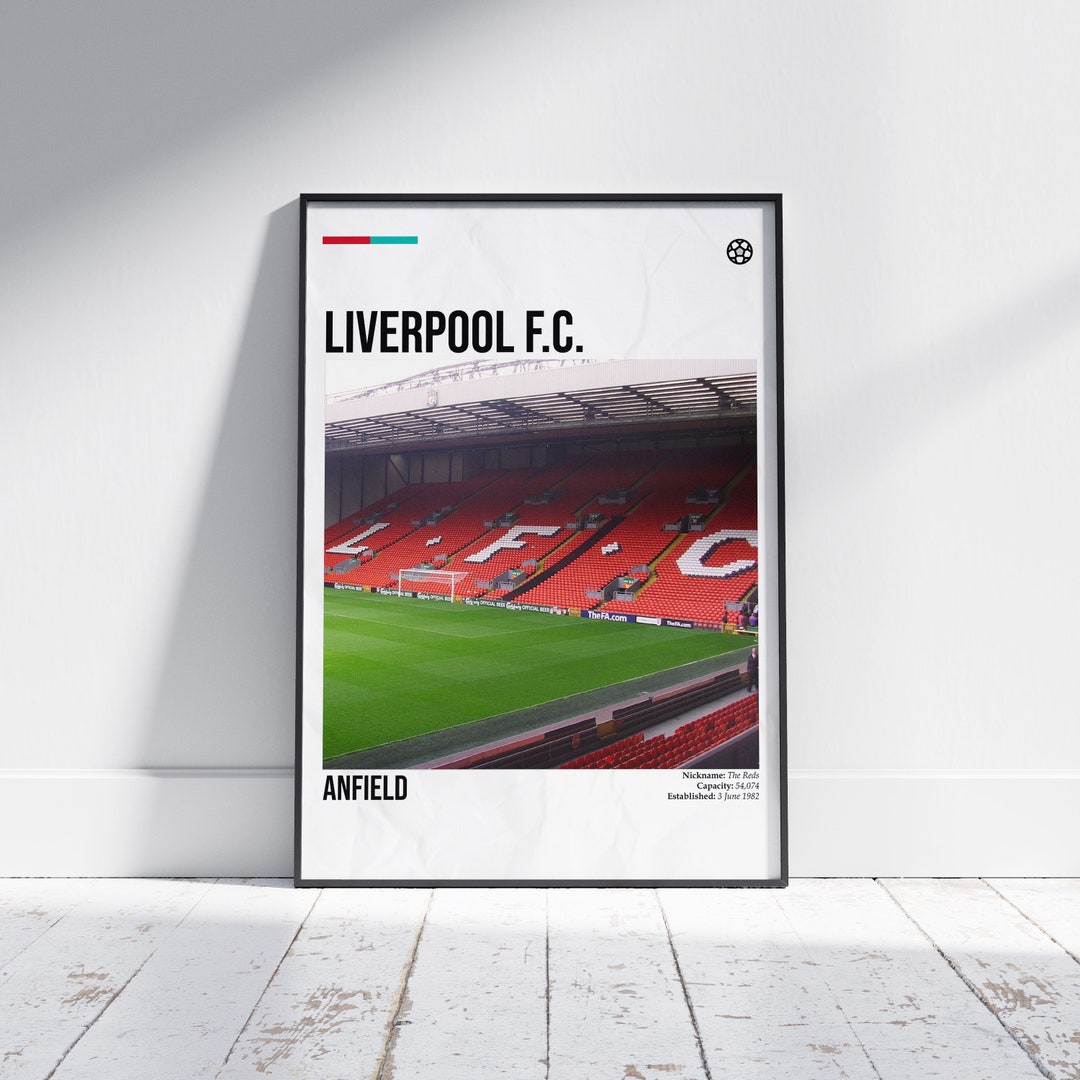 Anfield Poster, Liverpool Poster, Football Poster, Football Print ...
