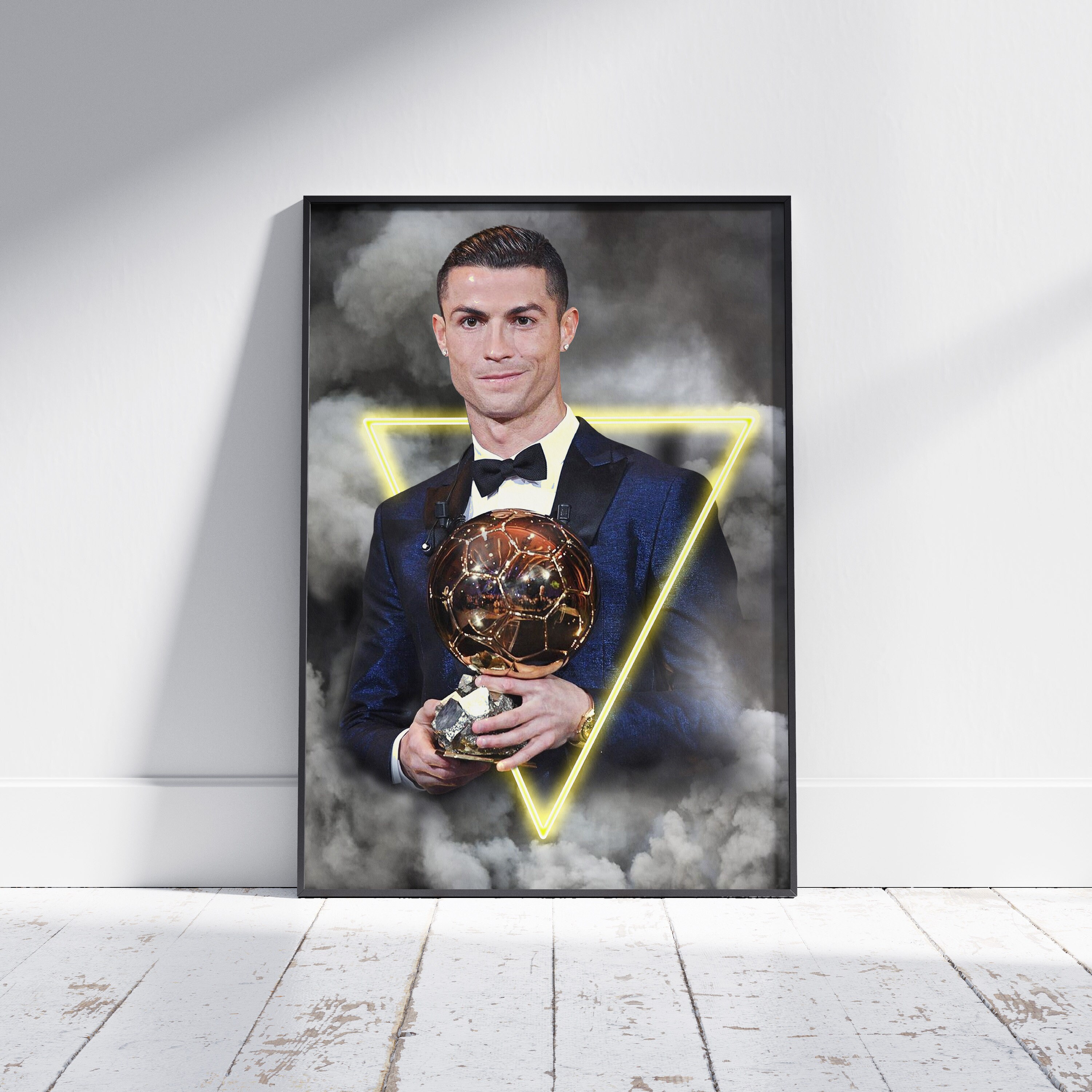 Cristiano Ronaldo Neon Poster / Football Poster / Football - Etsy