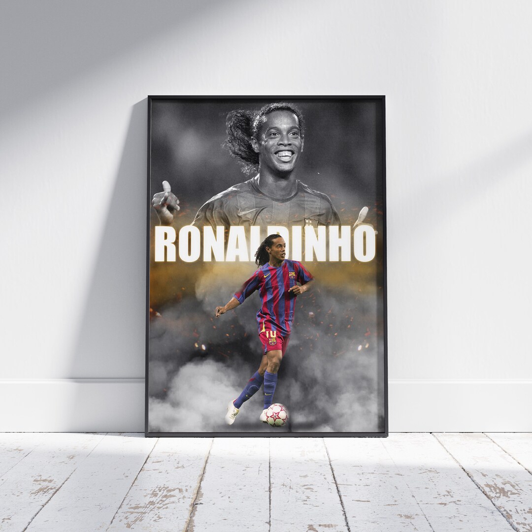 Ronaldinho Poster, Football Poster, Football Print, Football Picture ...