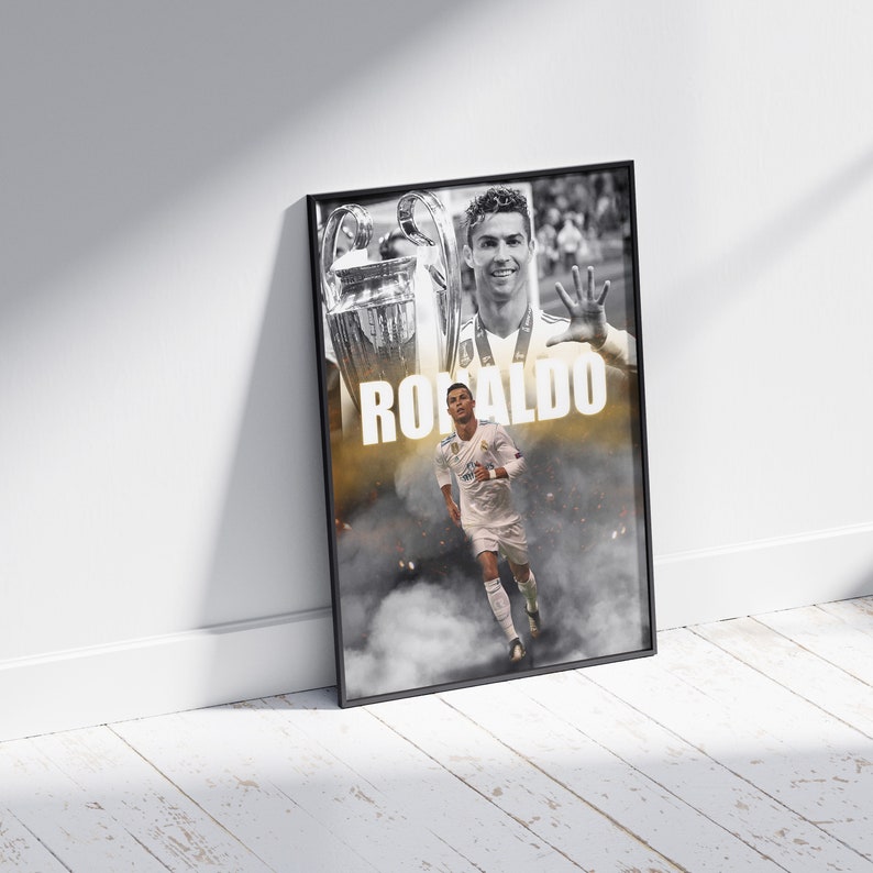 Cristiano Ronaldo Real Madrid Art Print: Football Poster (digital ...
