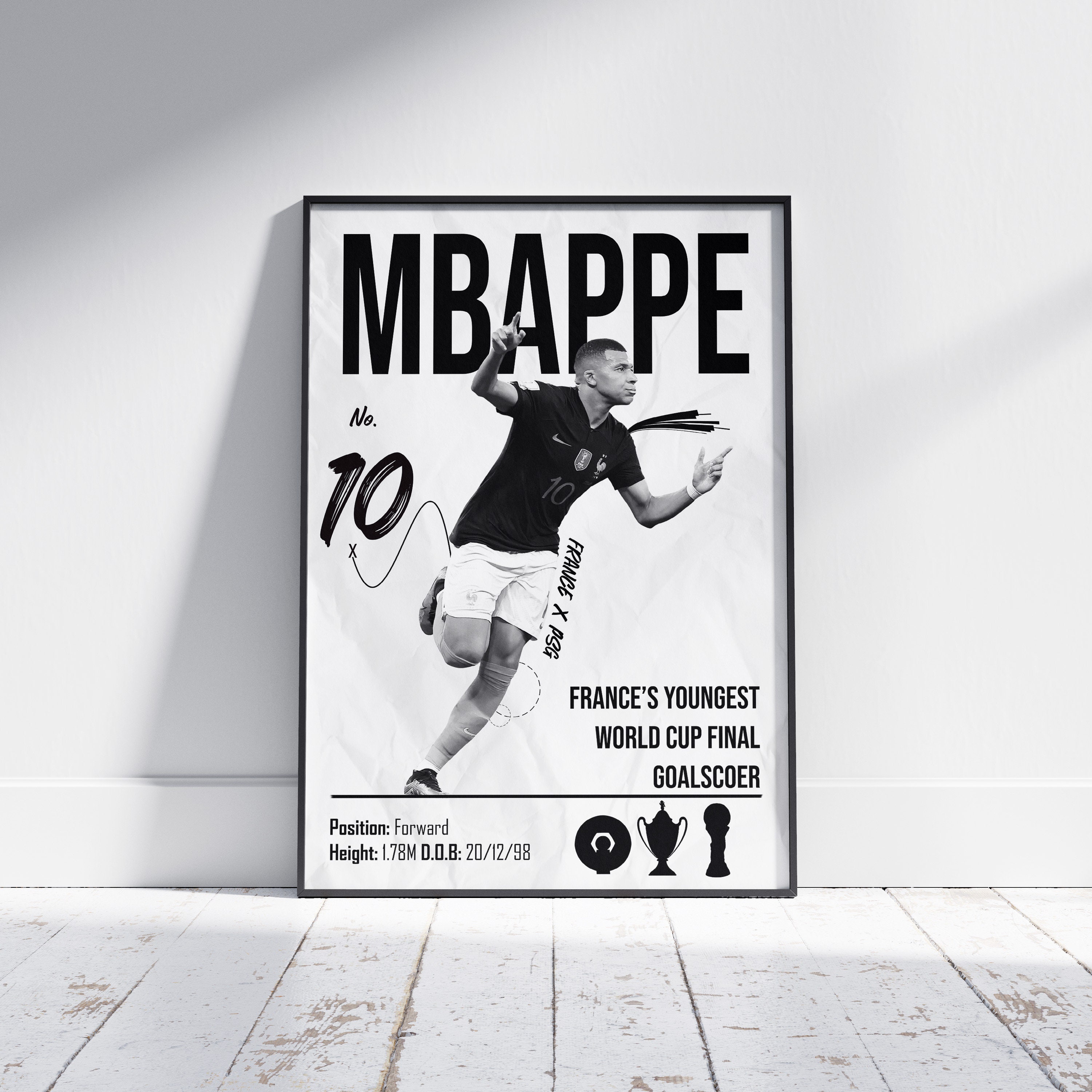 Kylian Mbappé L'équipe De France De Football Poster Starting at 16,99 ...
