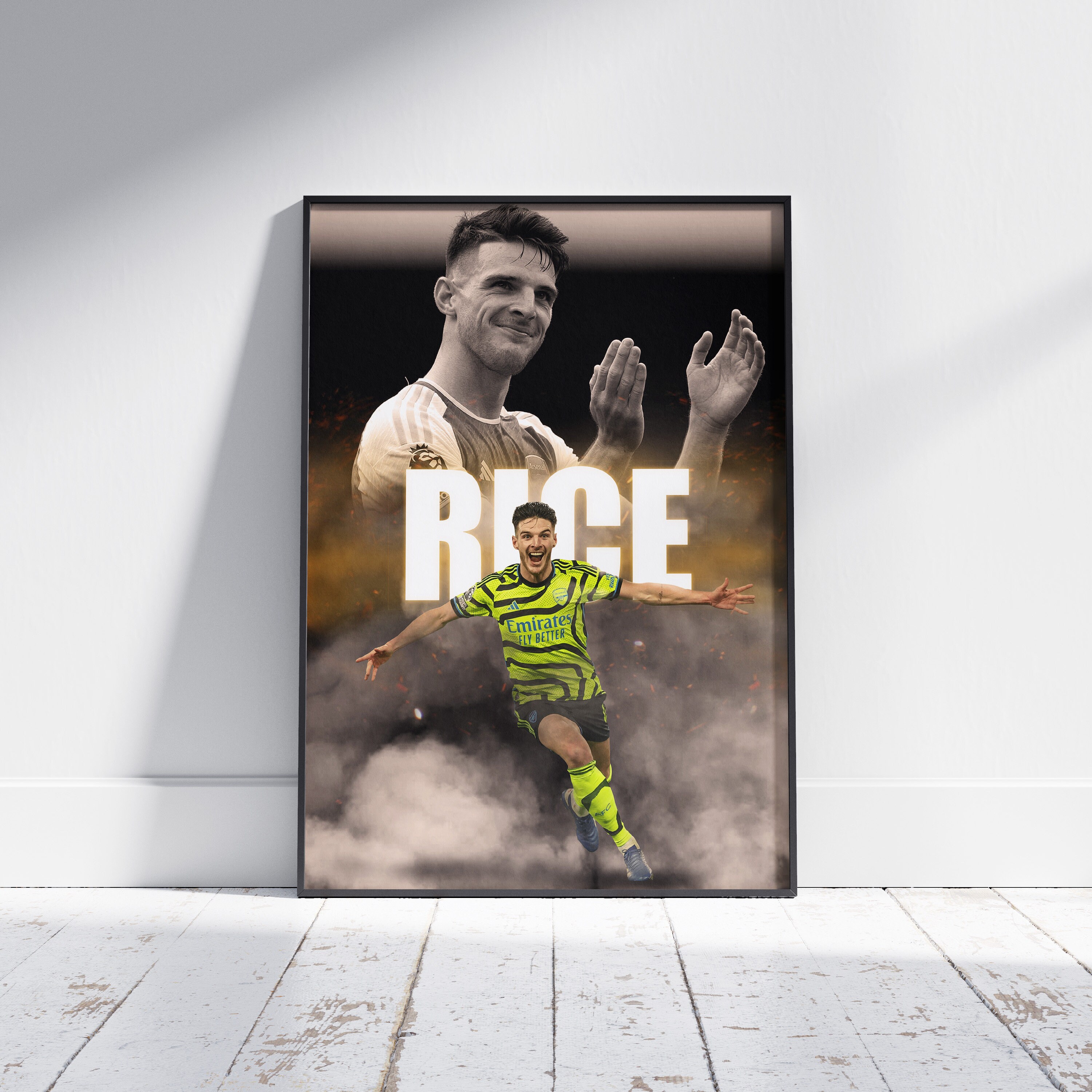 Declan Rice Arsenal Poster, Arsenal Fan Gift, Football Poster, Football ...