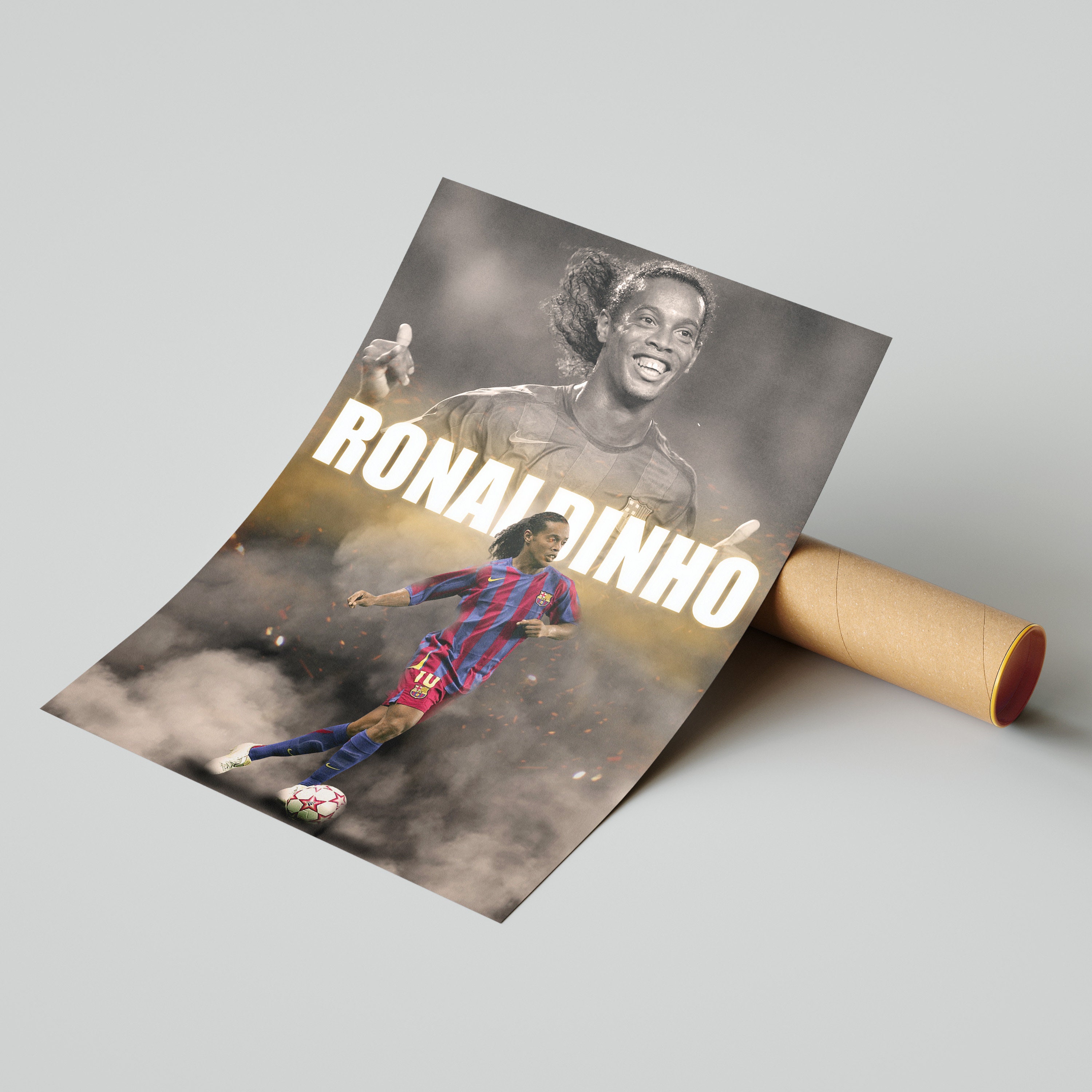 Ronaldinho Poster, Football Poster, Football Print, Football Picture ...