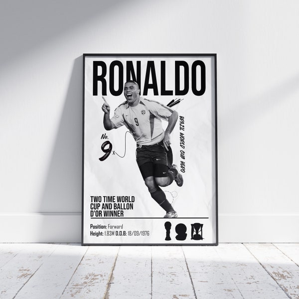 R9 Ronaldo Print - Etsy