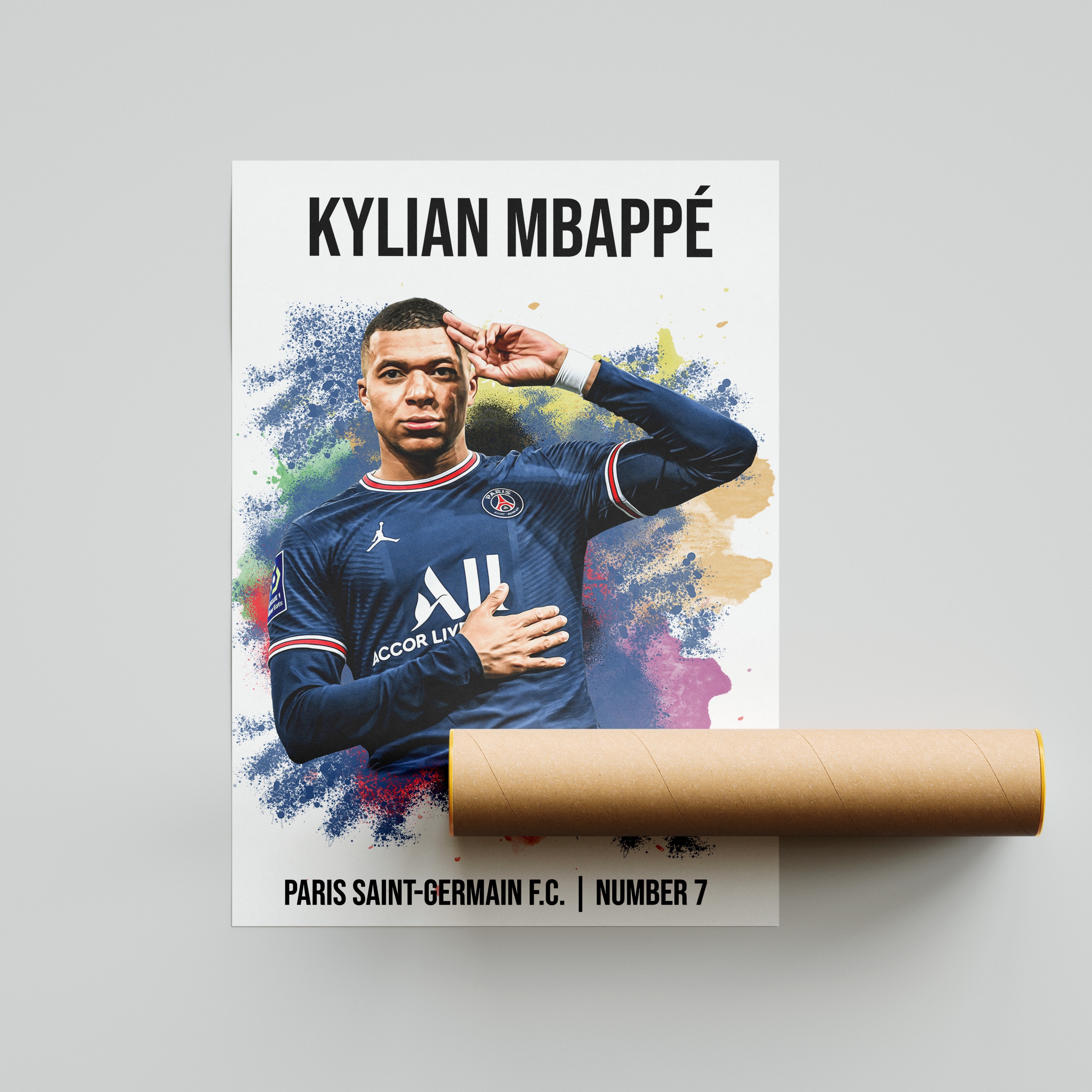 Kylian Mbappe Poster Football Poster Football Print A2 A4 A3 Picture ...