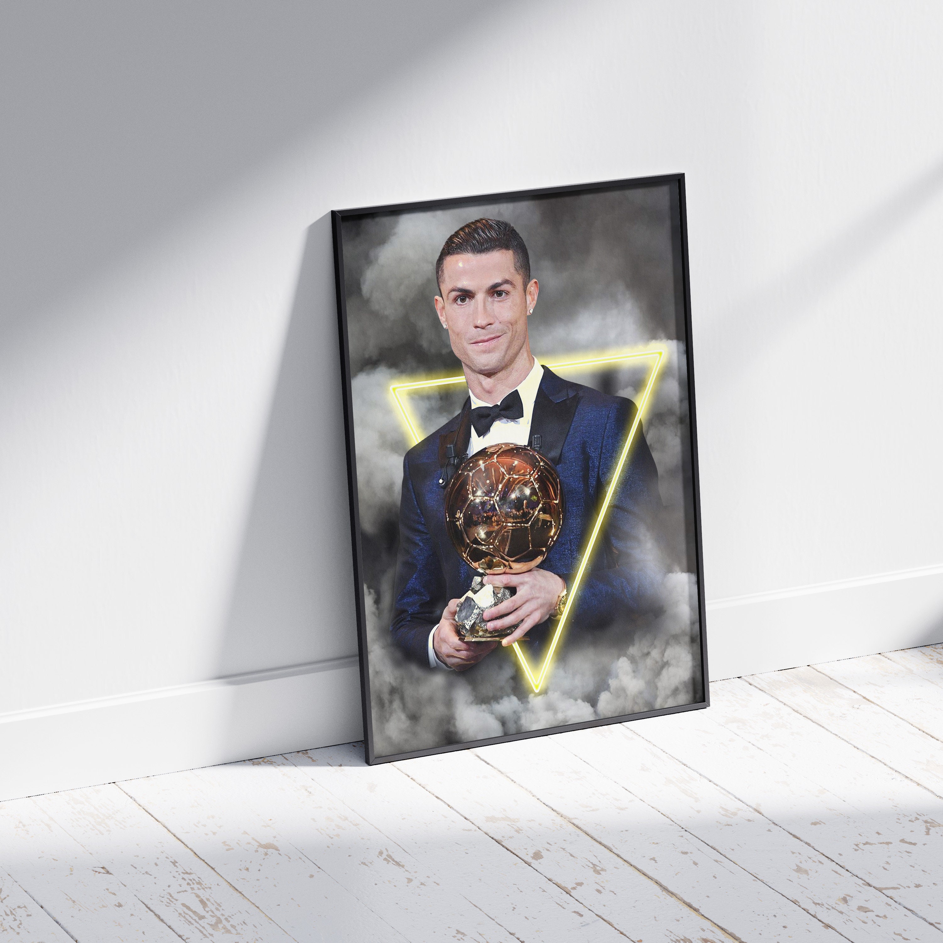 Cristiano Ronaldo Neon Poster / Football Poster / Football - Etsy