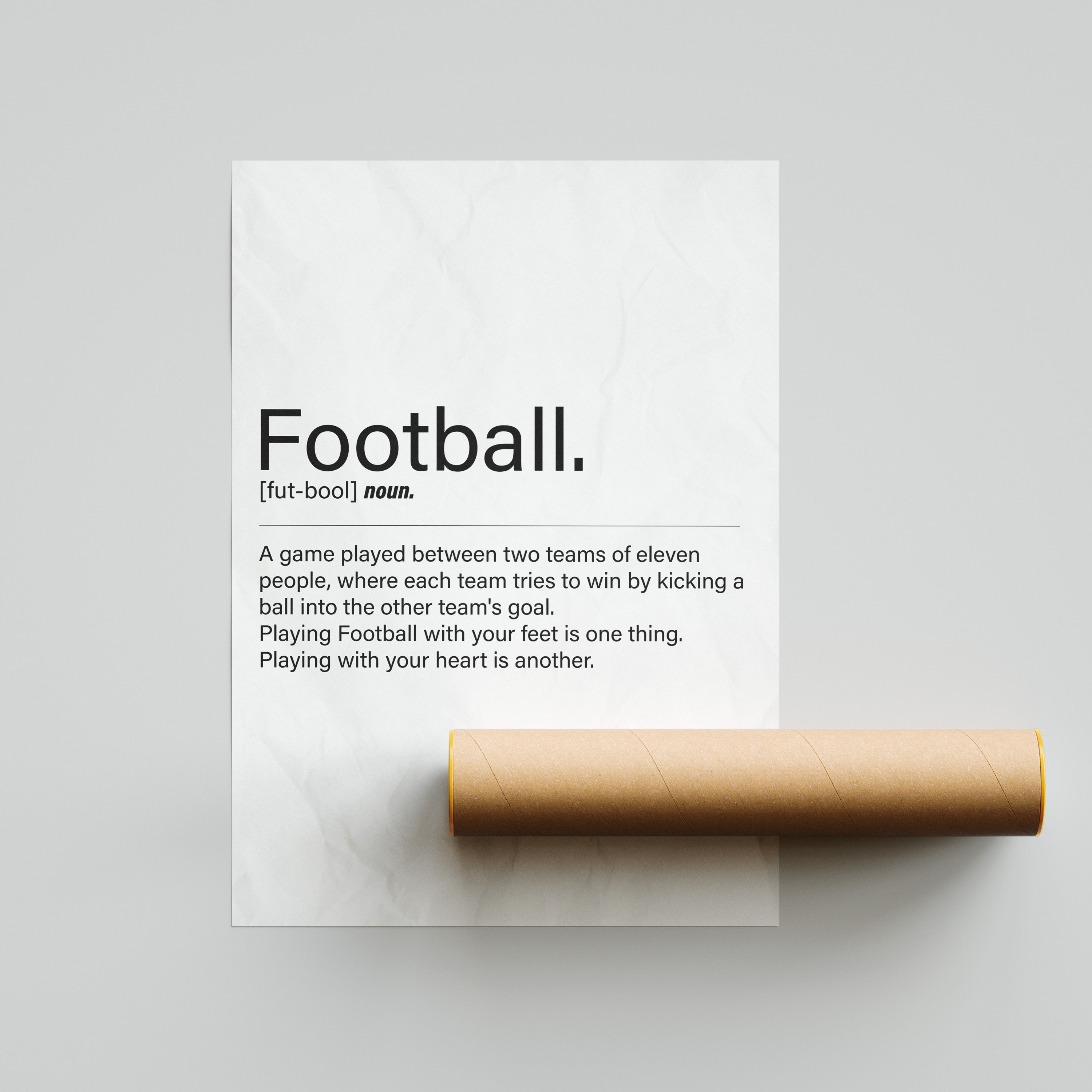 Football Definition Poster / Football Poster / Football Print / A2,A4 ...