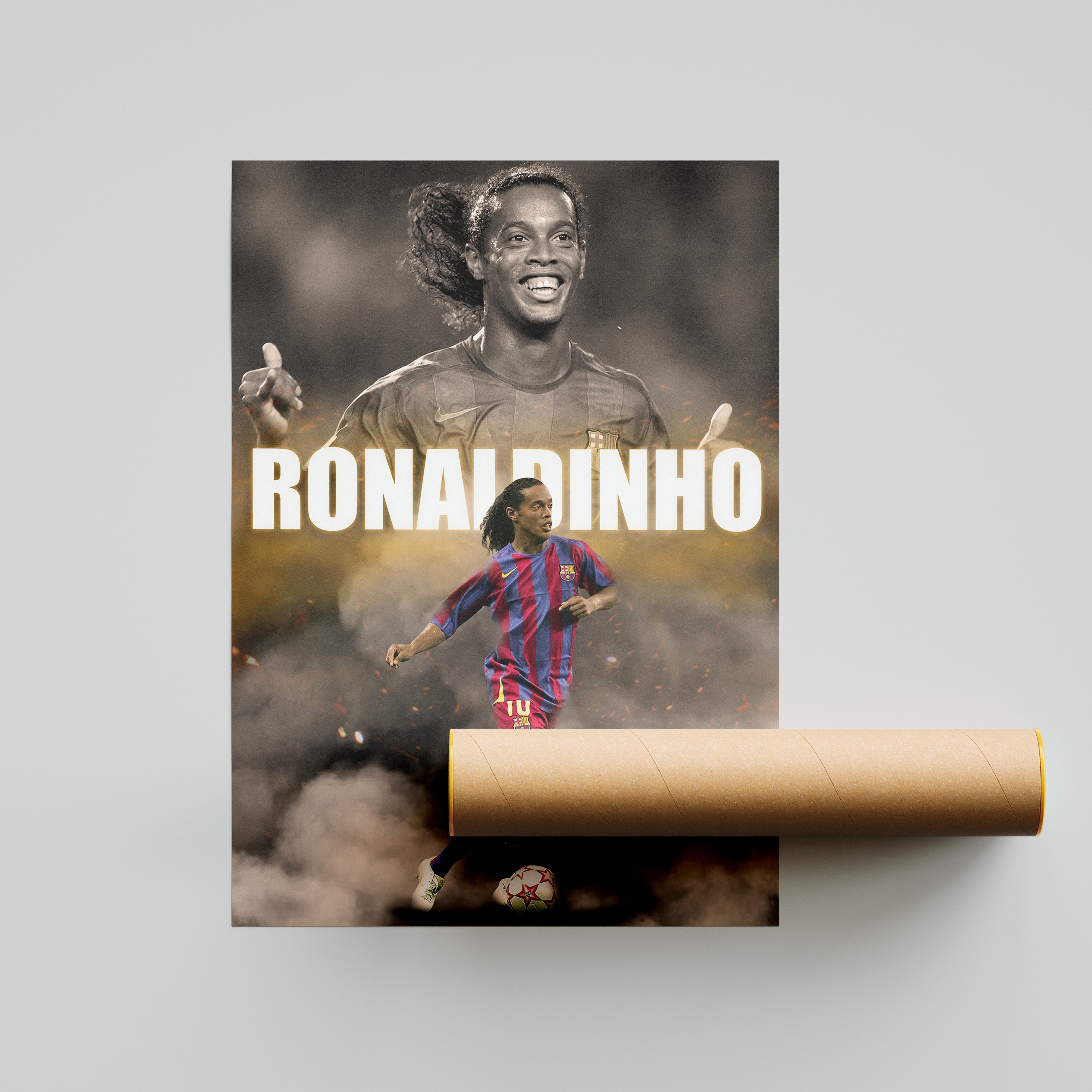 Ronaldinho Poster, Football Poster, Football Print, Football Picture ...