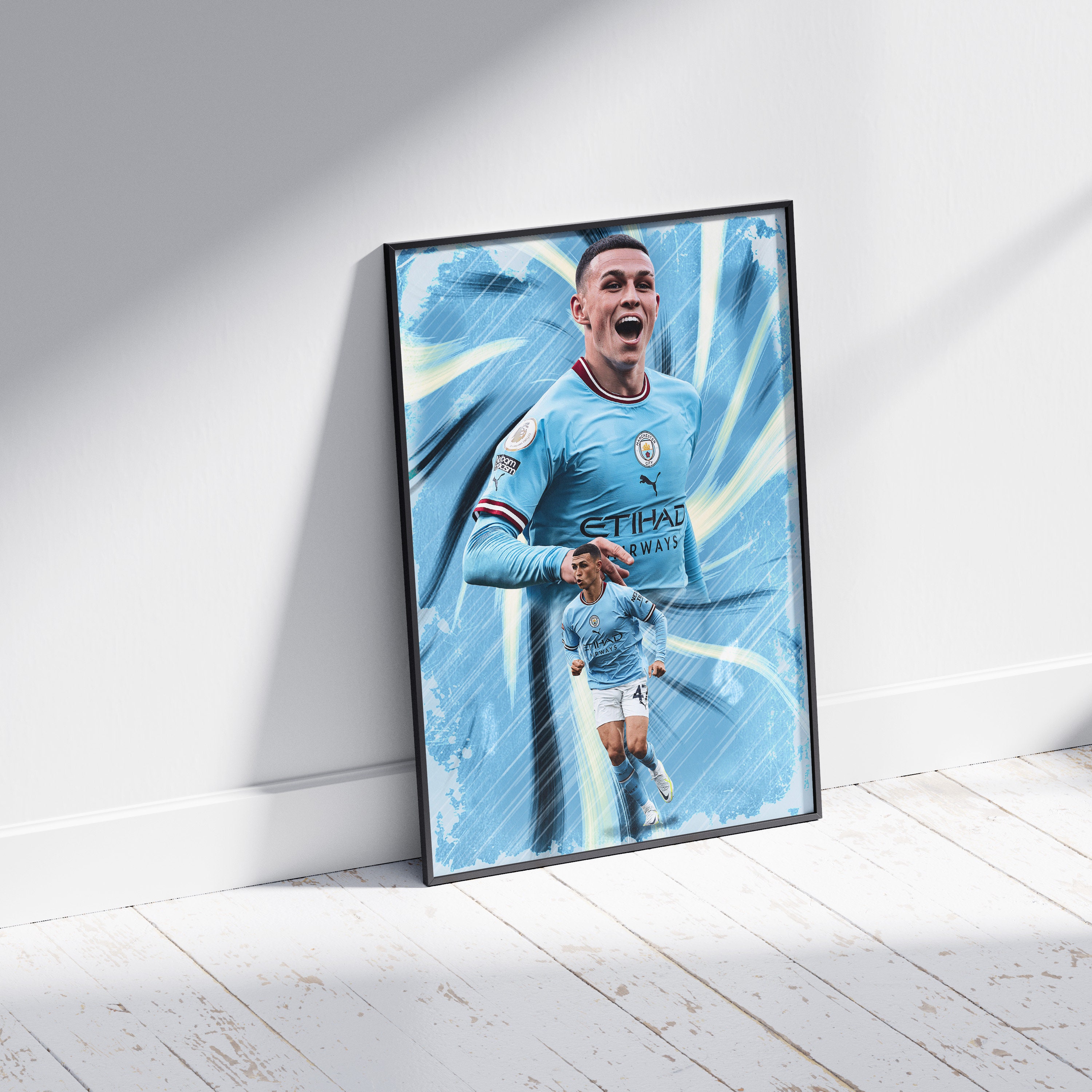Phil Foden Man City Art Poster: Football Fan Gift - Etsy