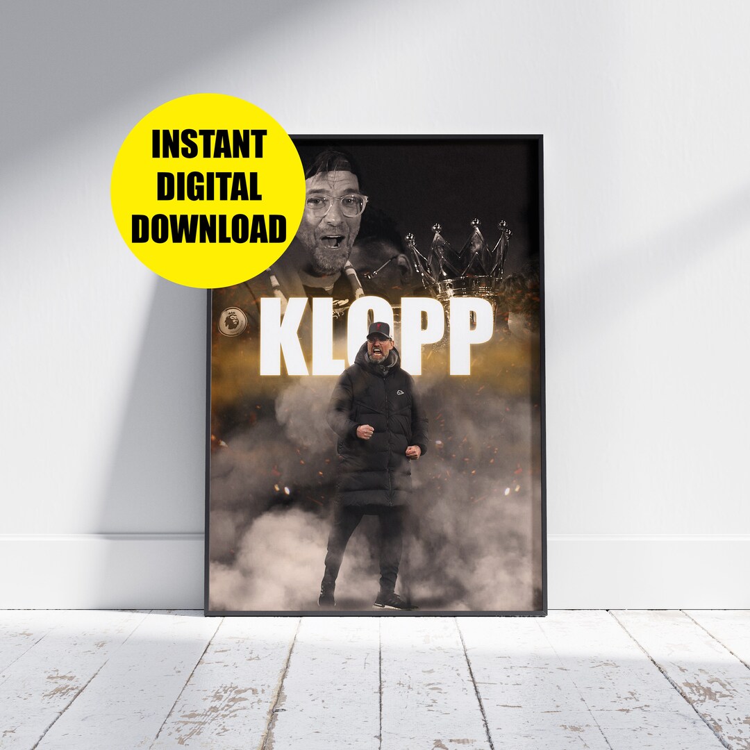 Jurgen Klopp Liverpool Poster, Liverpool FC Poster, Football Poster ...